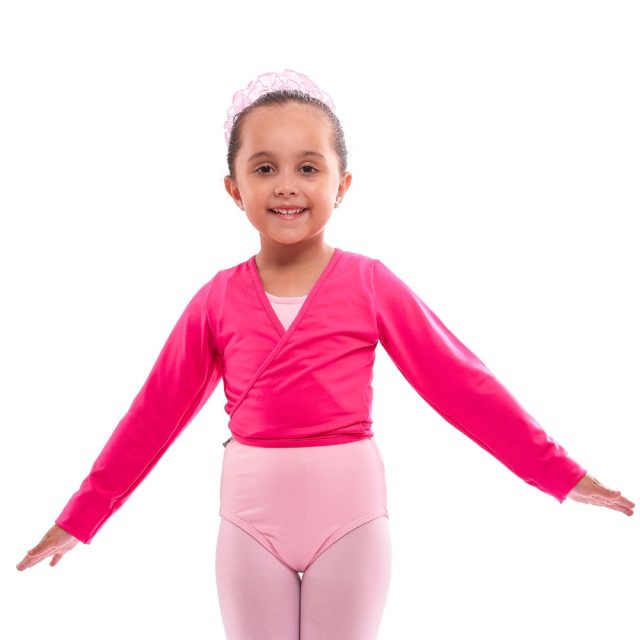 Casaquinho de ballet de transpassar - Ballare Malhas
